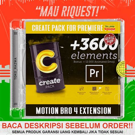 Jual Motion Bro 4 Create Pack For Premiere Pro 200923 Shopee