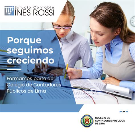 Estudio Contable Inés Rossi Pertenece Al Colegio De Contadores De Lima