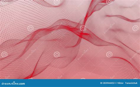 Technology Background Abstract Digital Particle Wave Futuristic Dotted Wave Network