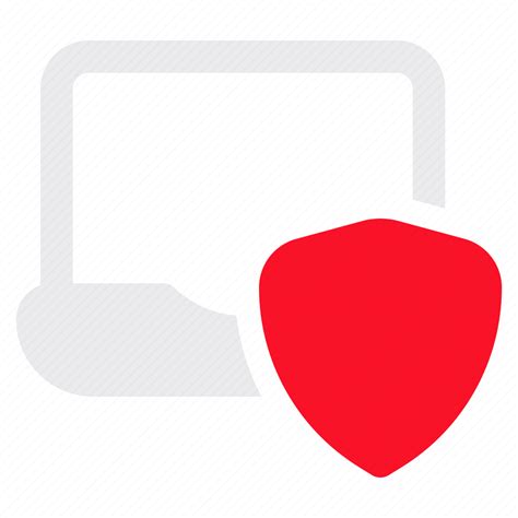 Laptop Shield Computer Screen Device Icon Download On Iconfinder