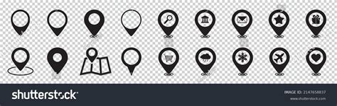 Gps Map Pointer Set Different Vector Stock Vector Royalty Free Shutterstock