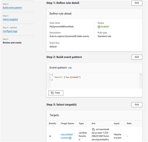 guided lab creating an amazon eventbridge dynamodb event rule