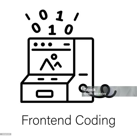 Frontend Coding Stock Illustration Download Image Now Binary Code Data Development Istock