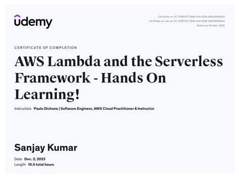 Sanjay Kumar 🇮🇳 On Linkedin Amazonwebservices Certificateofcompletion Serverlessarchitecture