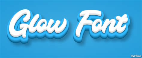 Glow Font Text Effect And Logo Design Font