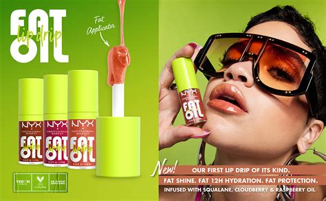 Nyx Professional Makeup Fat Oil Lip Drip Moisturizing Shiny Vegan Tinted Lip Gloss Non