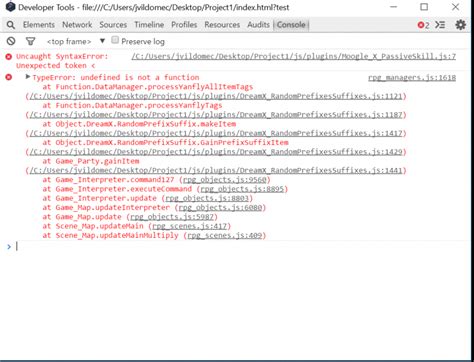 Dreamx Random Plugin Error Undefined Is Not A Function Rpg Maker Forums