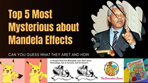 Top 5 Mind Blowing Examples Of The Mandela Effects Success Stories Mandela Effects