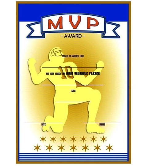 Mvp Award Template