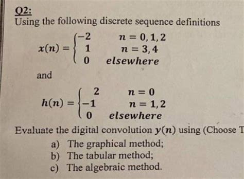 Answered 02 Using The Following Discrete Bartleby