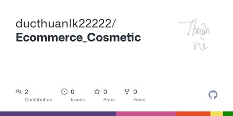 GitHub Ducthuanlk Ecommerce Cosmetic