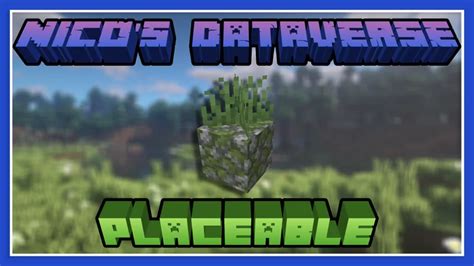 Placeable Plants [data Pack] Minecraft Data Pack