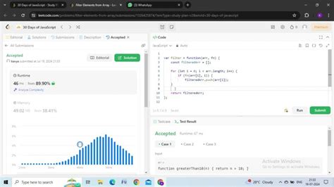 My Javascript Challenge Filtering Elements On Leetcode Kavya V Posted On The Topic Linkedin