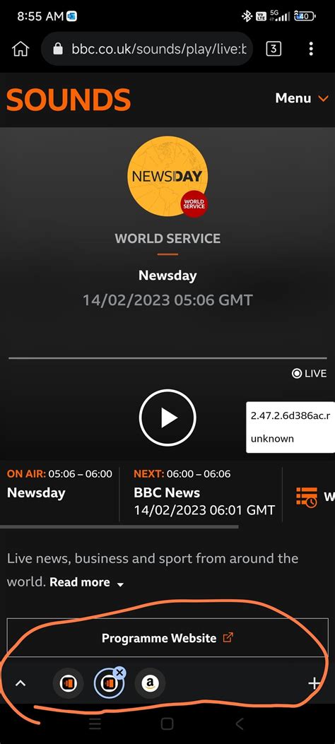 is it possible to have the bottom tab bar permanently open r kiwibrowser