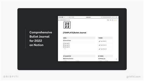 The 6 Best Notion Bullet Journal Templates Gridfiti
