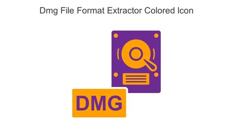 DMG File Format Extractor Colored Icon In Powerpoint Pptx Png And Editable Eps Format PPT PowerPoint
