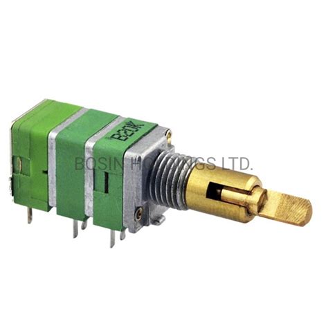 9mm Dual Concentric Shaft Rotary Potentiometer With Push Switch Potentiometer And Resistor