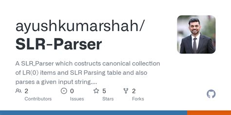 GitHub Ayushkumarshah SLR Parser A SLR Parser Which Costructs