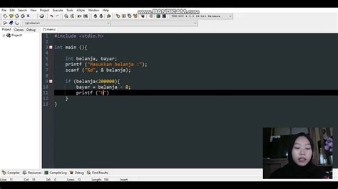 Menghitung Harga Diskon Menggunakan If Else Dengan Bahasa C Youtube