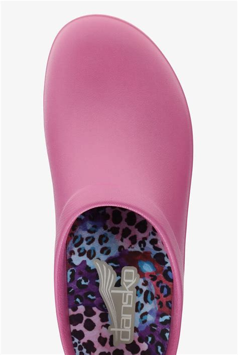 Dansko Womens Kaci Sr Fuchsia Backless Clogs Nursing Clogs