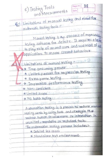 Software Testing Notes Unit 6pdf Technology And Computing