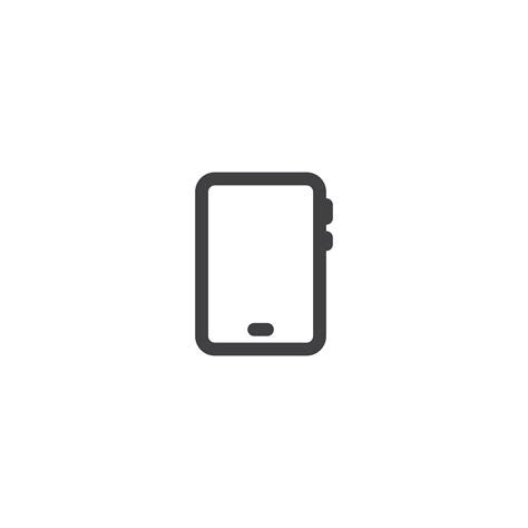Smartphone Line Icon Linear Style Sign For Mobile Concept And Web Design Smartphone Outline