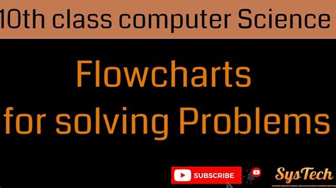 Computer Science Grade 10 Chapter 1 Flowchart To Solve Problems