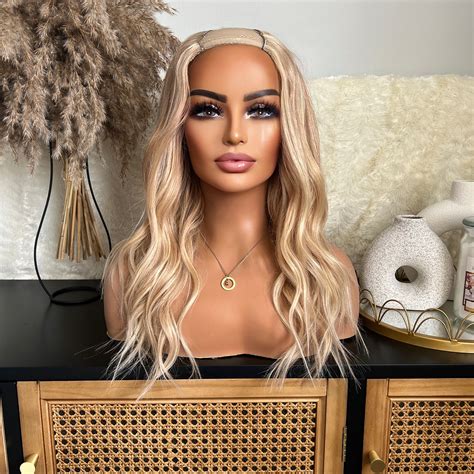 Light Blonde 613 Mix Medium Blonde Lowlights U Part 100 Remy Human