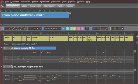 Import Multitrack Midi File In Synfire Get Harmony From One Track Or Both Cognitone Users