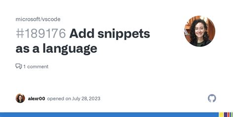 Add Snippets As A Language Issue 189176 Microsoft Vscode GitHub