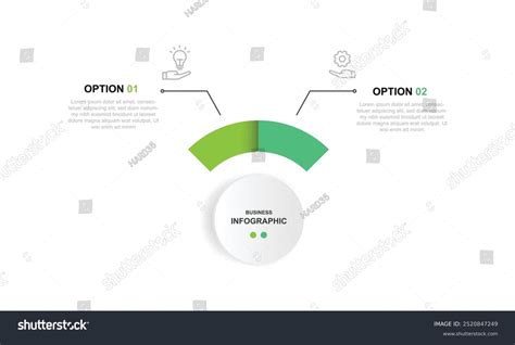 2 Step Process Infographic Vector Element Stock Vector Royalty Free