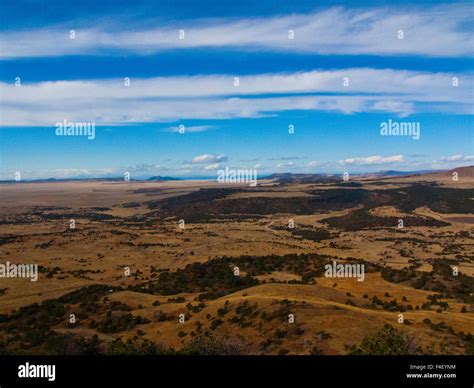 Usa New Mexico Capulin Capulin Volcano A Cinder Cone View From