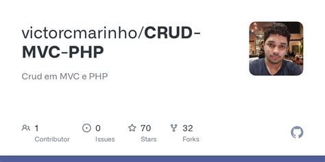 github victorcmarinho crud mvc php crud em mvc e php
