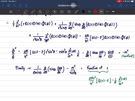 ⏩solved substitute the separated form ψ r r Θ θ Φ ϕ into the… numerade