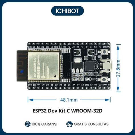 Esp32 Devkitc Development Board Equipped With Wroom 32d Ichibot Store