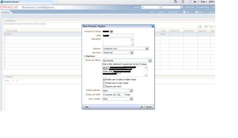 Obiee Revisited Displaying Top 2 Values In The Dashboard Prompt