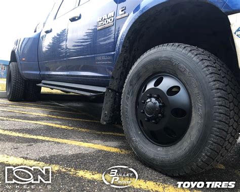 17 Ion 167 Matte Black Dually Wheels Bold Style For Dually Trucks
