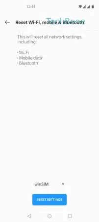 How To Reset Network Settings Wi Fi Bluetooth Mobile Data Oneplus Manual Techbone
