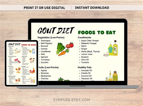 Gout Diet Food List Gout Diet Food Chart Gout Food List For Low