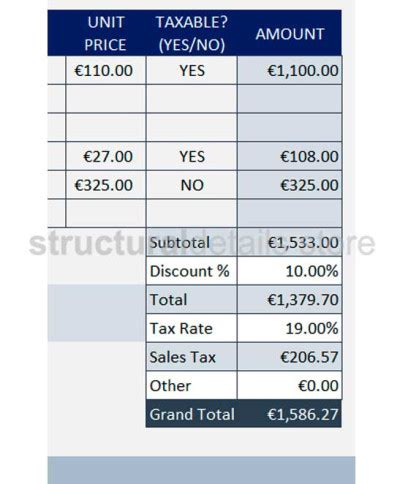 Quotation Excel Template Structuraldetails Store