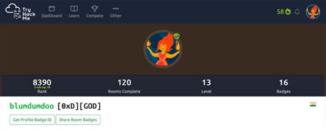 Ashwini M On Linkedin Tryhackme Cybersecurity Ethicalhacking 0xdgod Milestoneachievement