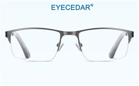 Eyecedar 5 Pack Reading Glasses Men Blue Light Blocking Half Frame