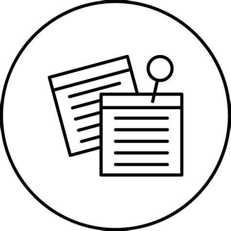 Sticky Notes Vector Icon 32223698 Vector Art At Vecteezy