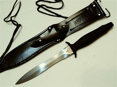 Vintage Gerber Mark Ii Fighting Knife With Sheath Sn [redacted