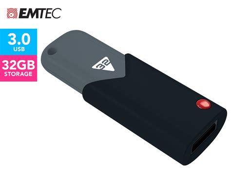 Emtec B Usb Gb Flash Drive Black Grey Catch Com Au