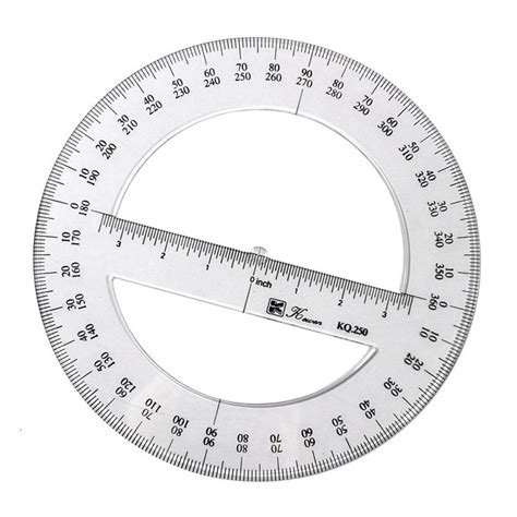 360 Degree Compass Protractor Arm Ruler For School Classroom