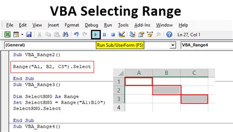 VBA Selecting Range How To Select A Range Of Cells In Excel VBA