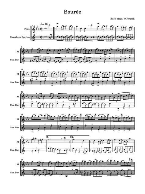 Bourée Pdf