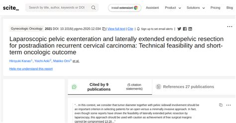 Laparoscopic Pelvic Exenteration And Laterally Extended Endopelvic