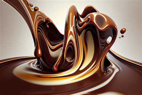 Premium Ai Image Chocolate Streams Realistic Generative Ai